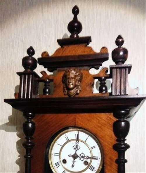 Часы старинные настенные с боем антиквариат
