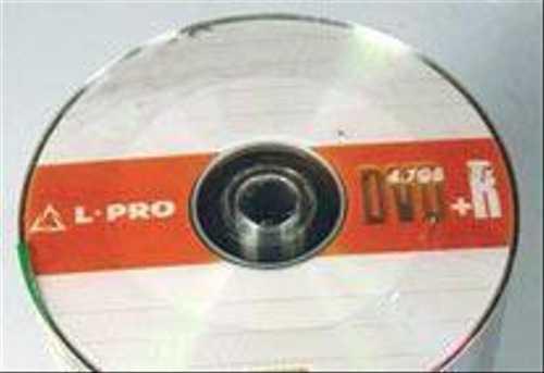 Диски DVD+R 4.7GB L-PRO 8X thermopack 100 штук