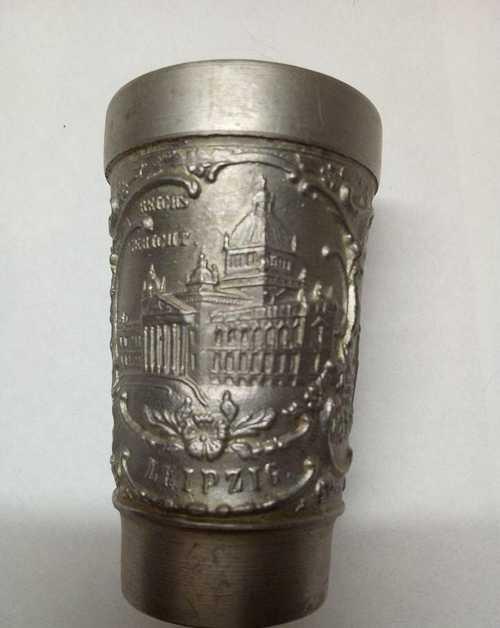 Антикварна стопка, рюмка 1930 гг.олово Германия