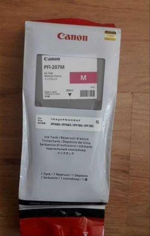 Картридж струйный Canon PFI-207M PFi-207BK Пур Чер