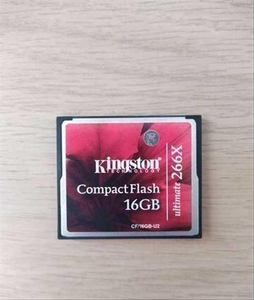 Карта памяти Kingston Compact Flash 16gb