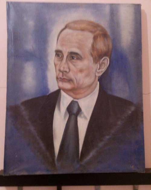 Портрет Путина. Холст, масло