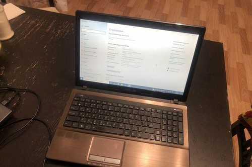 Игровой ноутбук asus K53SV i7-2630, GT520, SSD256G