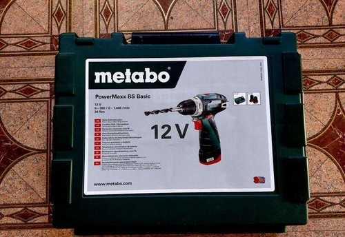 Шуруповерт Metabo powermaxx bs новый с кейсом