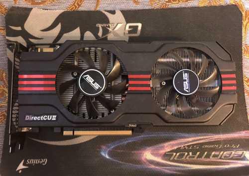 Видеокарта 1Gb asus GTX560Ti DirectCU2