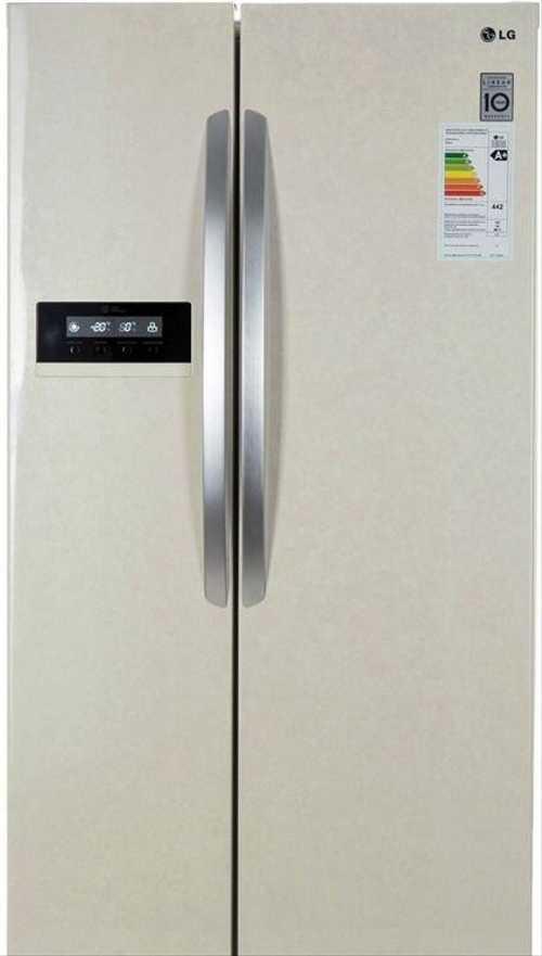 Холодильник LG GC-B207geqv бежевый