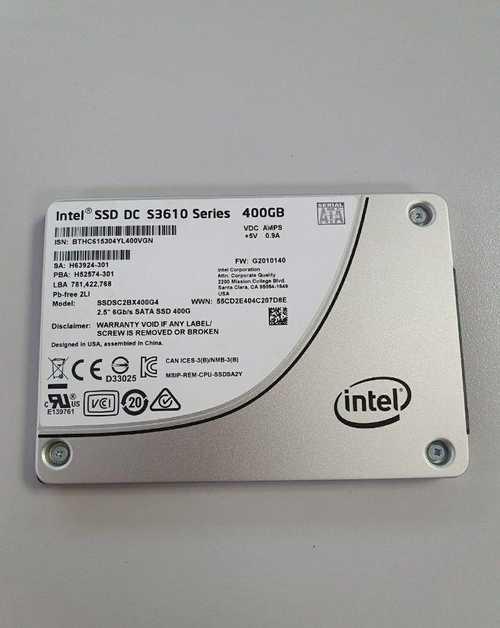 SSD intel S3610