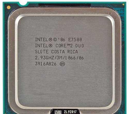 Процессор, Socket LGA775 Intel Core 2 Duo E7500