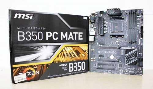 Материнская плата AM4 MSI B350 PC mate