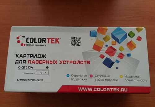 Картридж Q7553A Colortek для HP LaserJet P2015