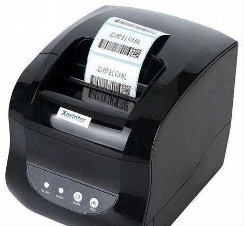 Термопринтер Xprinter XP-356B с этикетками