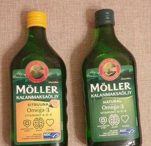 Рыбий жир Omega-3 Moller 500 мл из Финляндии