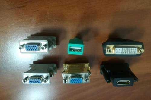 Переходник dvi, vga, hdmi, com, ps/2, mini USB