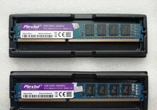 Оперативная память PlexHD DDR3 4Gb 1600Mhz