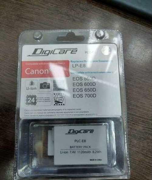 Аккумулятор для фотоаппарата Digicare PLC-E8