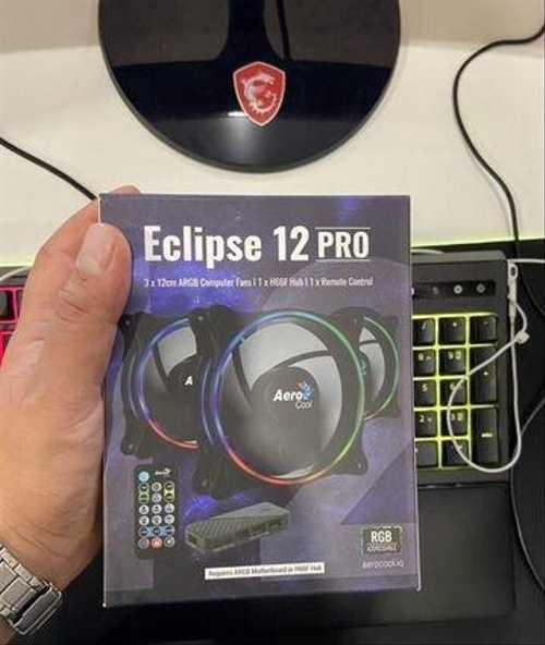 Корпусные вентиляторы Aero Cool Eclipse 12 PRO RGB