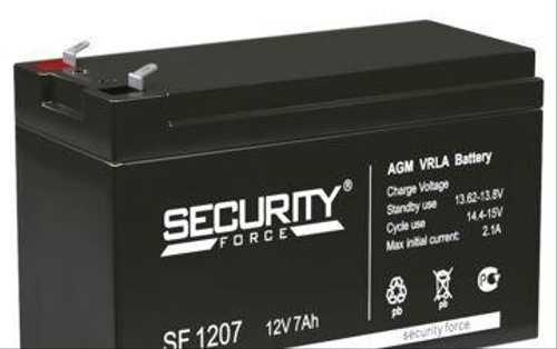 Аккумулятор Security Force SF 1207 12 В, 7 А/ч