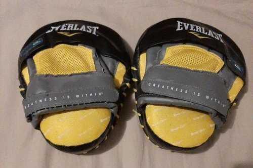 Боксерские лапы Everlast Vinyl EverGel