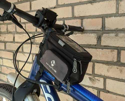 Велосипедная сумка M-Wave на раму с отсеком для см
