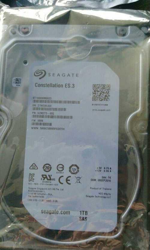 Жесткий диск Seagate ST1000NM0023 1TB SAS