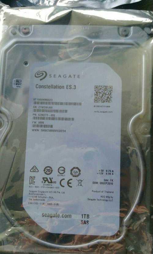 Жесткий диск Seagate ST1000NM0023 1TB SAS