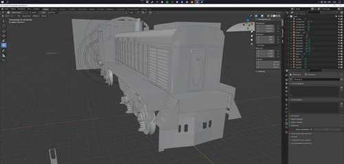 3D модель тепловоза тгм-4