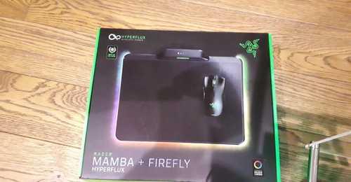 Razer Mamba+Firefly hyperflux мышь+ковер RGB