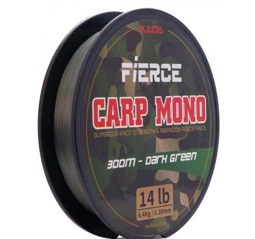 Леска Kaida Fierce Carp Mono 300m Dark Green