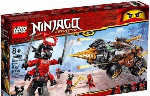 Lego Ninjago Лего 70669 Земляной бур Коула, новый