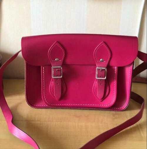 Кожаная женская сумка (портфель) Cambridge satchel