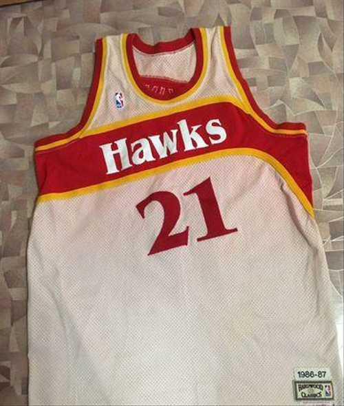 Баскетбольная Майка jersey nba atlanta hawks ретро