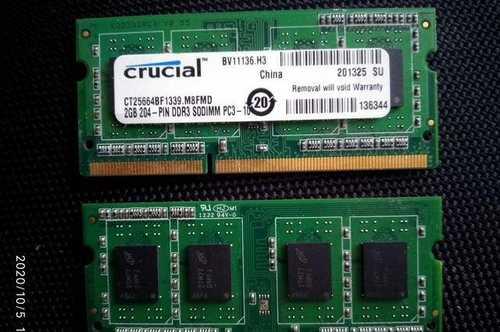Sodimm DDR3 2x 2Gb