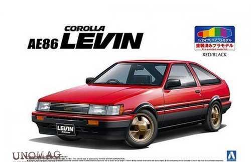 1:24 Сборная модель Toyota Ae86 Levin '83
