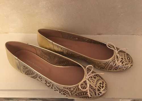 Новые кожаные туфли балетки fabio Rusconi