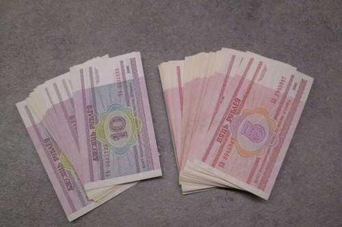 Белоруссия Банкнота 10 и 5 2000 год