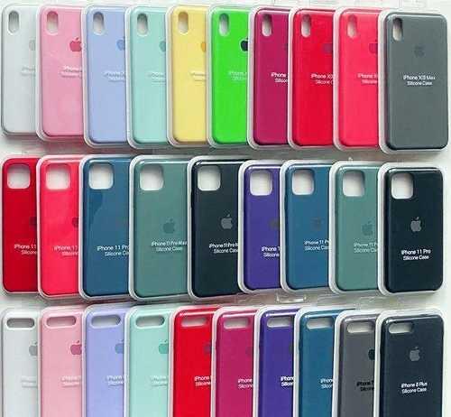 Чехлы Silicone case на iPhone Xr/11/Xs/6/6s/7/8+