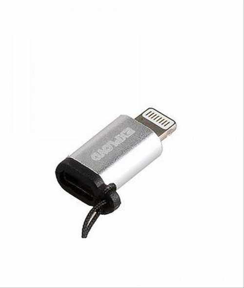 Переходник OTG с microusb (F) на Lightning Exployd Silver