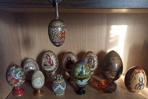 Сувенирные деревянные яйца