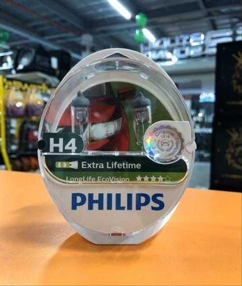 Галогенные лампы Philips H4 LongLife EcoVision