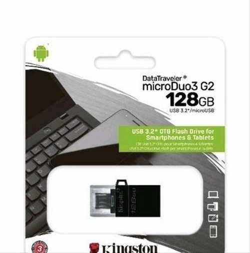 USB Флеш-накопитель Kingston microDuo3 128 гб
