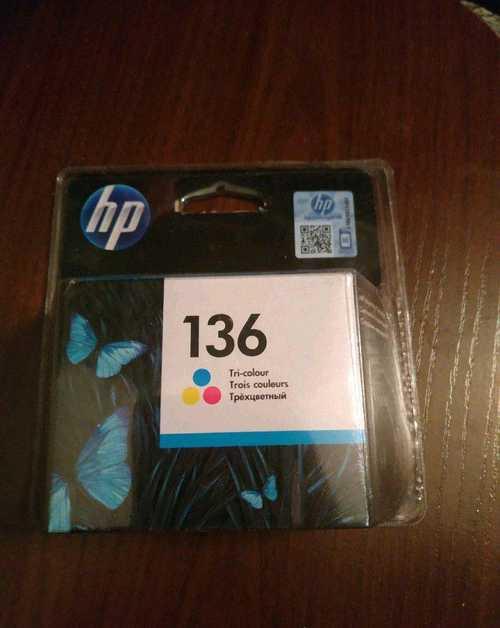 Картридж HP 136 цветной
