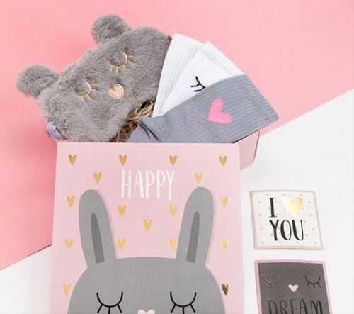 Подарочный набор "Happy" носки