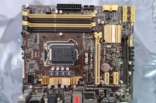 1150 Asus Z87M-Plus uATX 4xDDR3 проверка