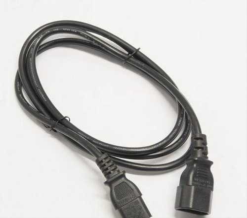 Кабель питания IEC320 C13-C14 0.75мм2 1.5-2м