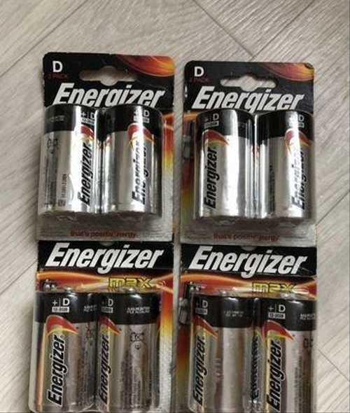 Батарейки Energizer max D (LR20)