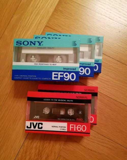 Аудиокассеты Sony и JVC