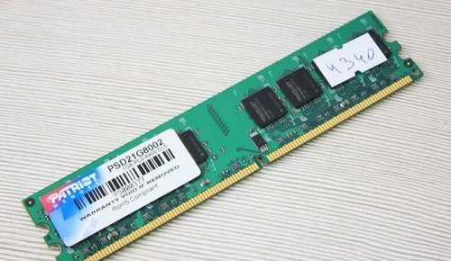 Оперативная память DDR2 1 GB 800 MHZ Patriot