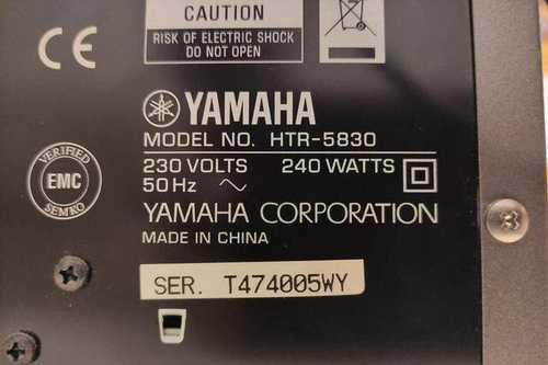Ресивер yamaha HTR-5830