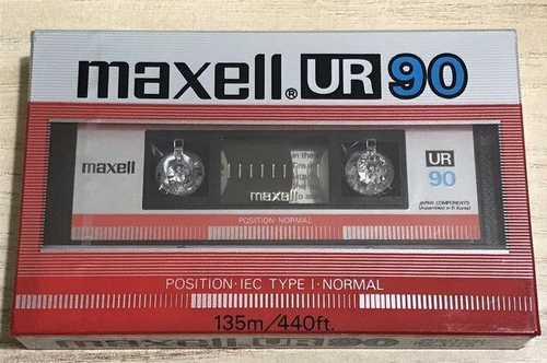 Аудиокассета Maxell UR90 1985 год вид 2