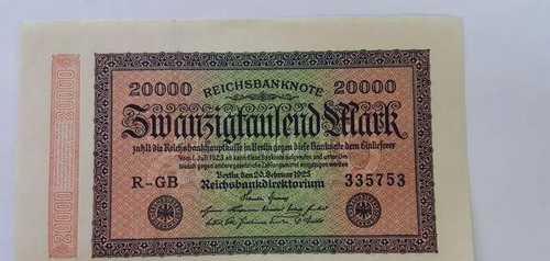 Банкноты Германия 1910-45г